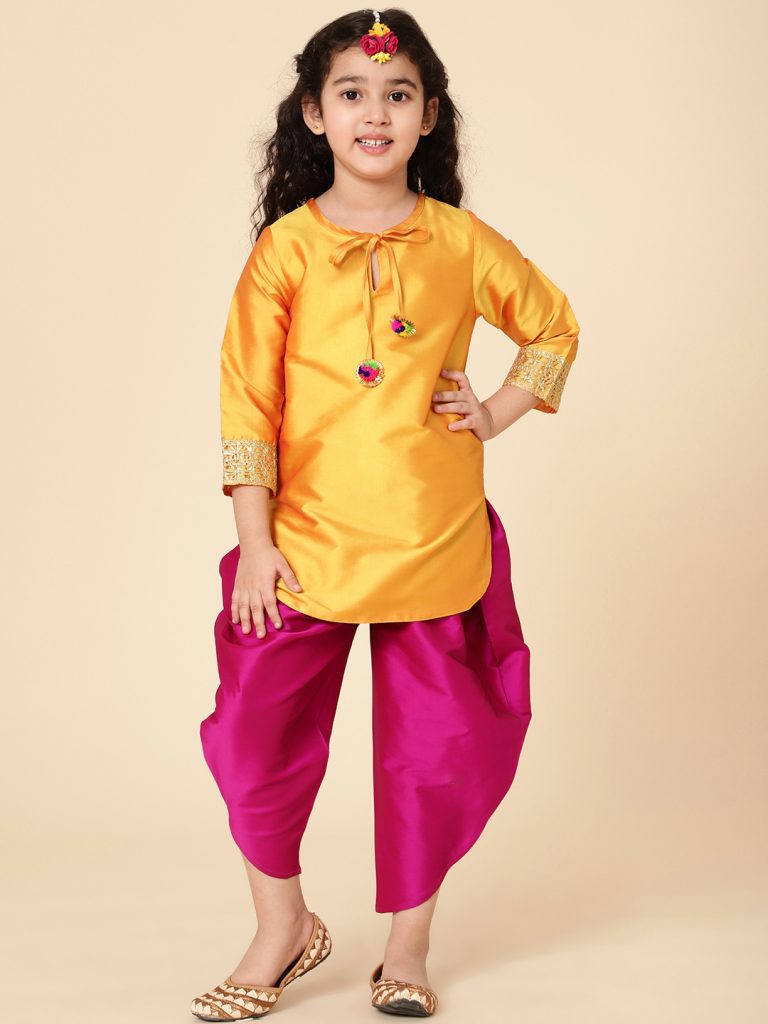 Shaziya Dhoti Kurta Set for Girls - A.T.U.N.